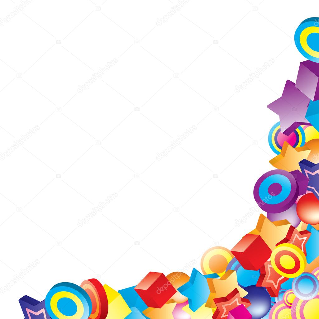 Colorful corner — Stock Vector © Victor_Tongdee #6926522