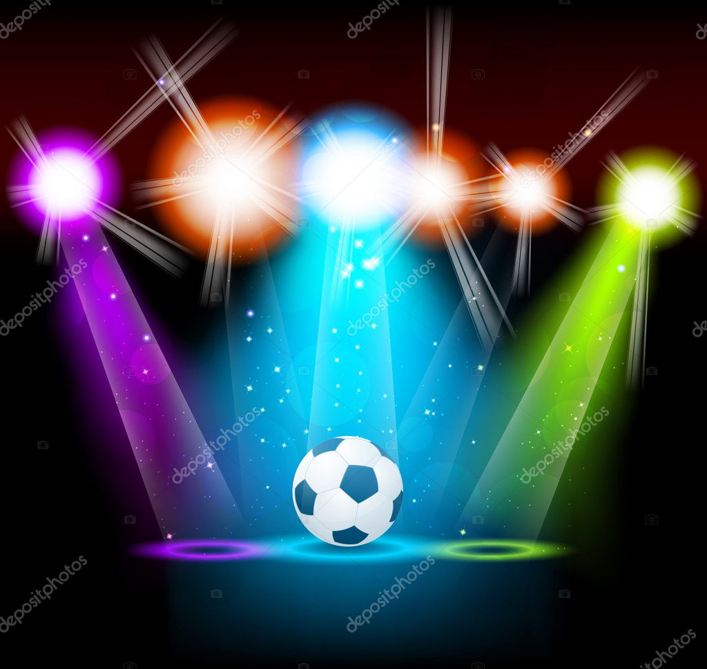 Bright background with ball Stock Vector by ©Denchik 7093113