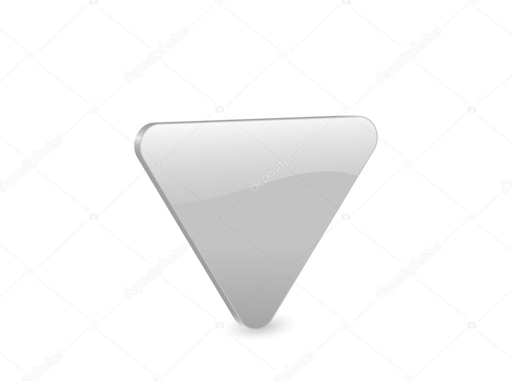 Silver triangular 3d icon Stock Vector Image by ©julydfg #6940552