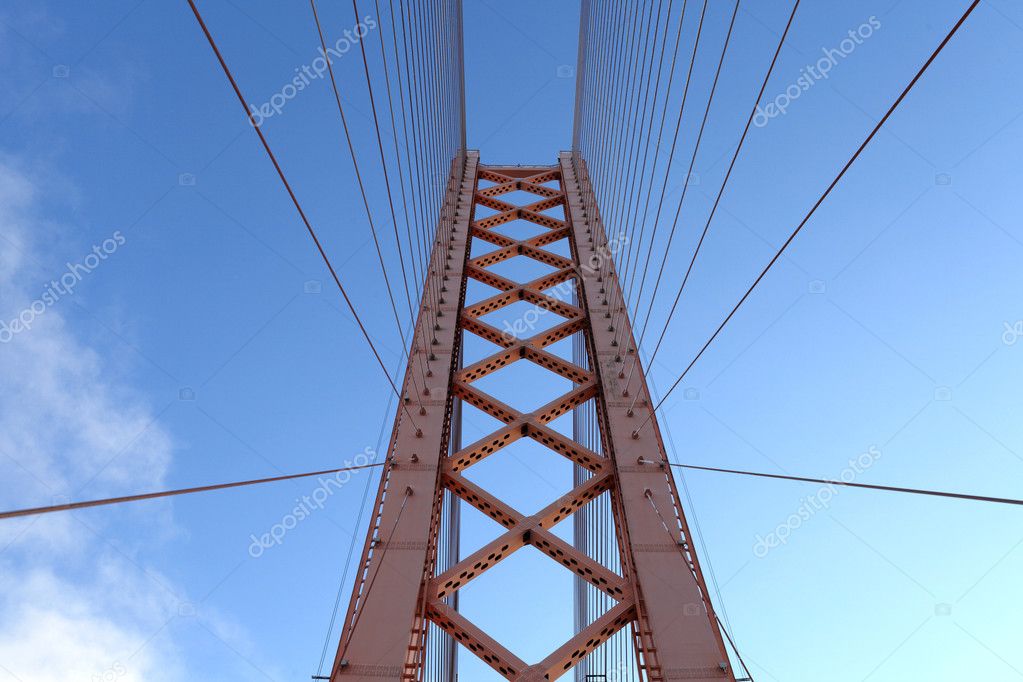 Part of suspension bridge Stock Photo by ©AChubykin 7945007