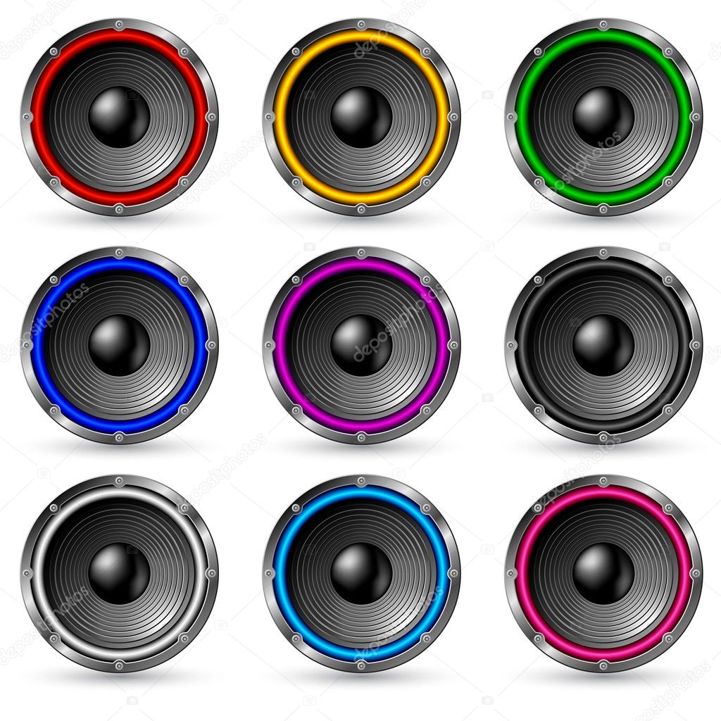 Speakers. — Stock Vector © Leonardi #6798707