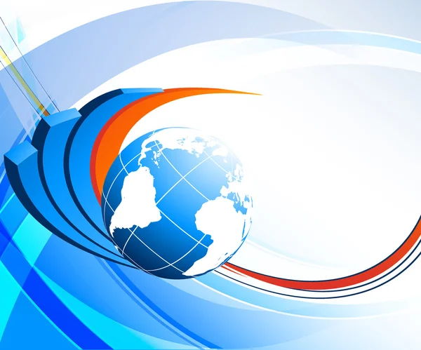 Abstract colorful background with globe Stock Vector Image by ...