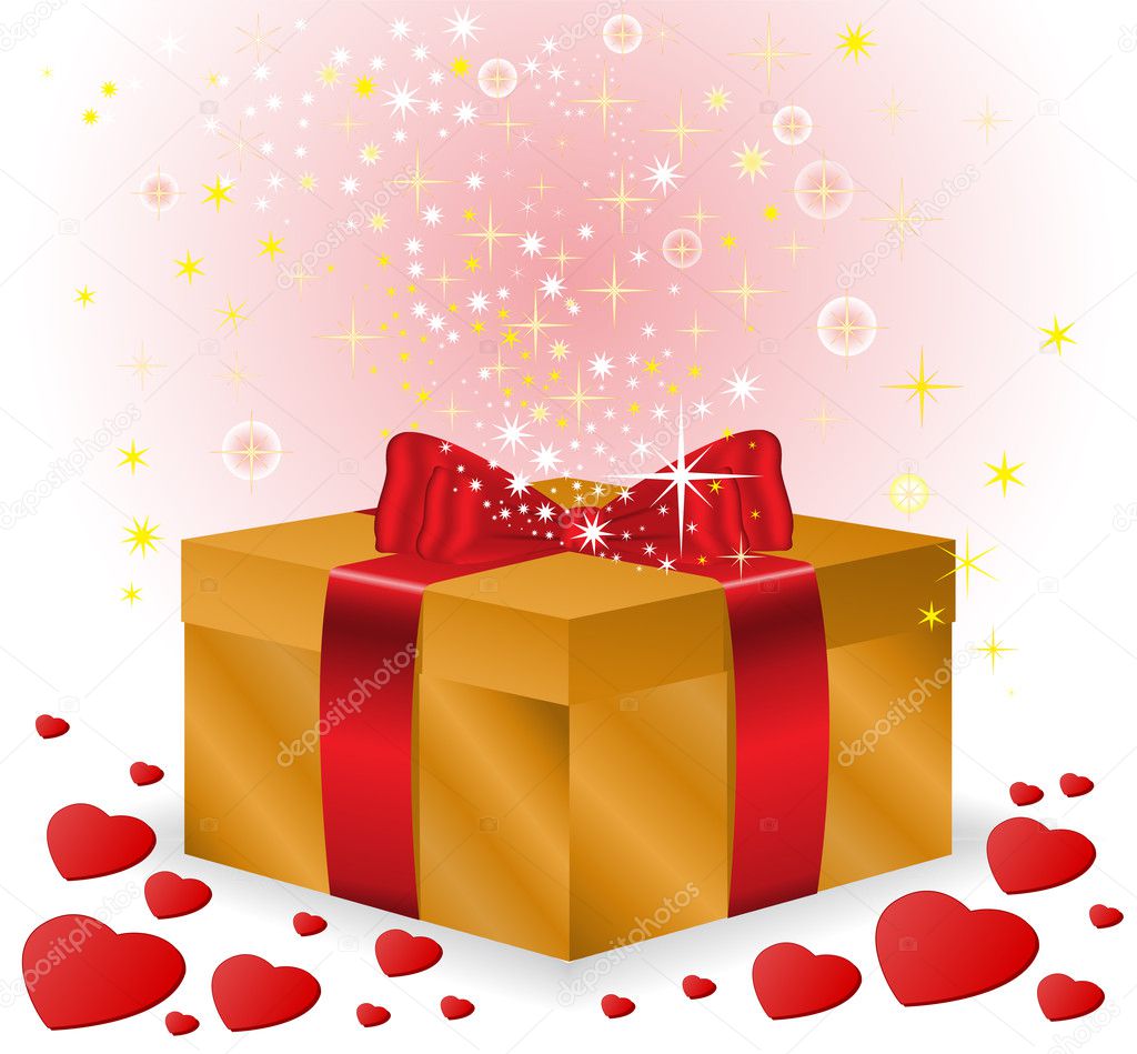 Gold box Stock Vector Image by ©Needle #7242621