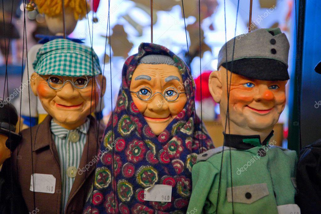 Puppets on display in the shop — Stock Photo © rihardzz #7292571