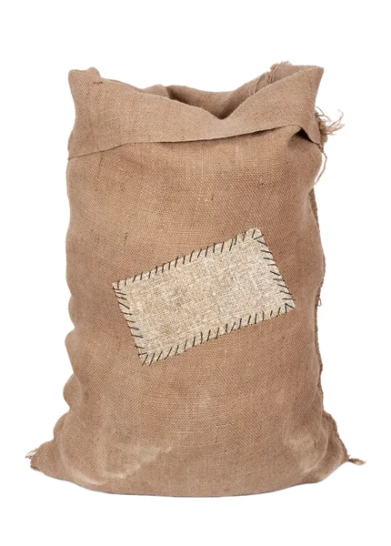 Open beige linen sack with the braids Stock Photo by ©S_Razvodovskij ...
