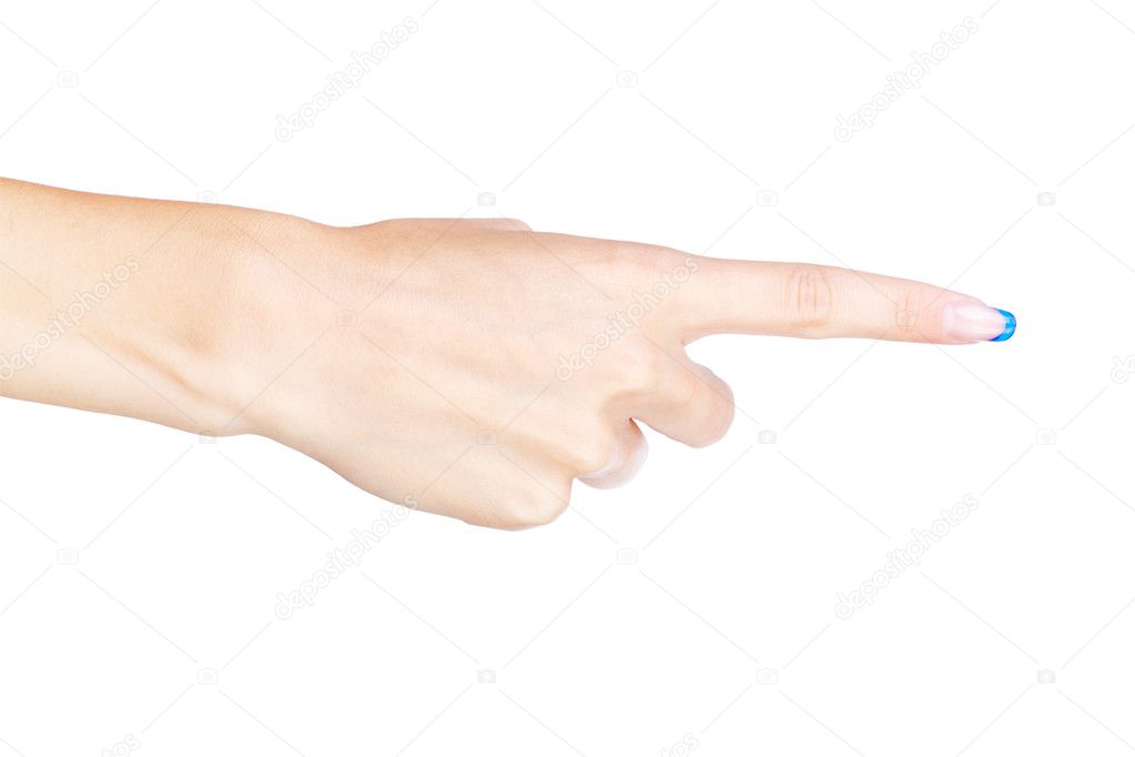 Hand showing direction Stock Photo by ©zastavkin 7109343