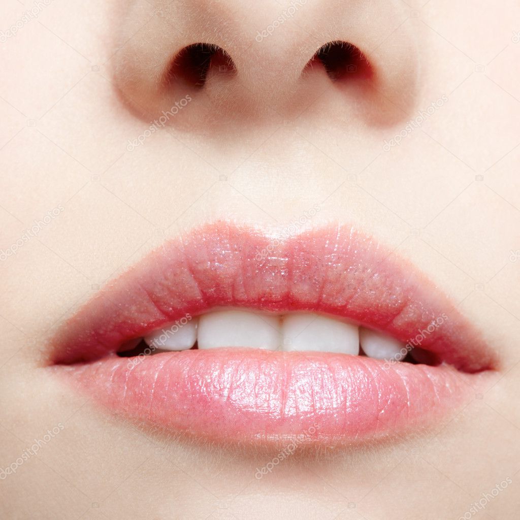Lips makeup — Stock Photo © zastavkin #7641603