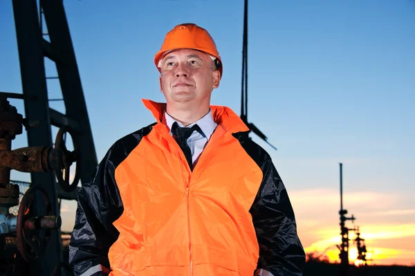 Engineer in an Oil field - Stock Image - Everypixel