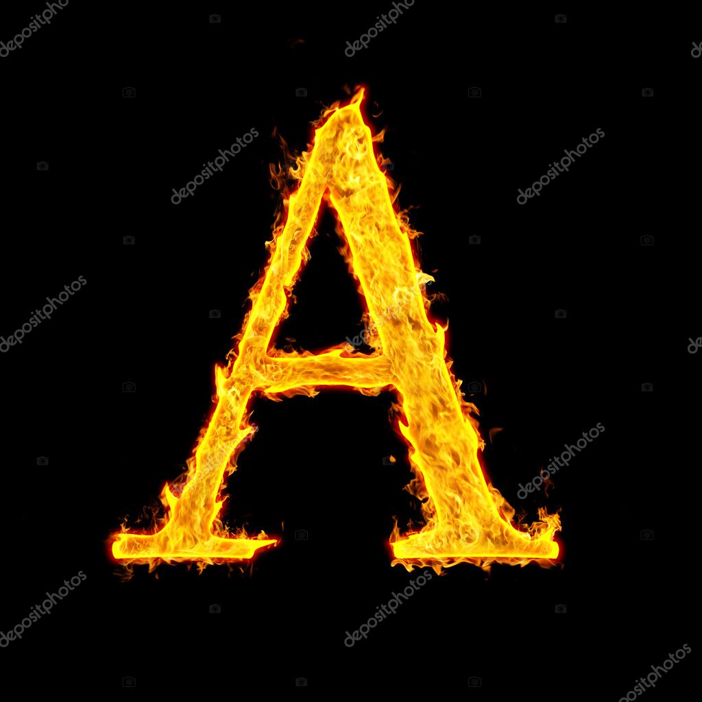 Fire letter — Stock Photo © loskutnikov #6943926