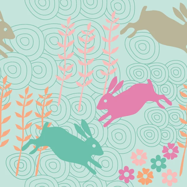 Rabbit seamless texture Vector Art Stock Images | Depositphotos