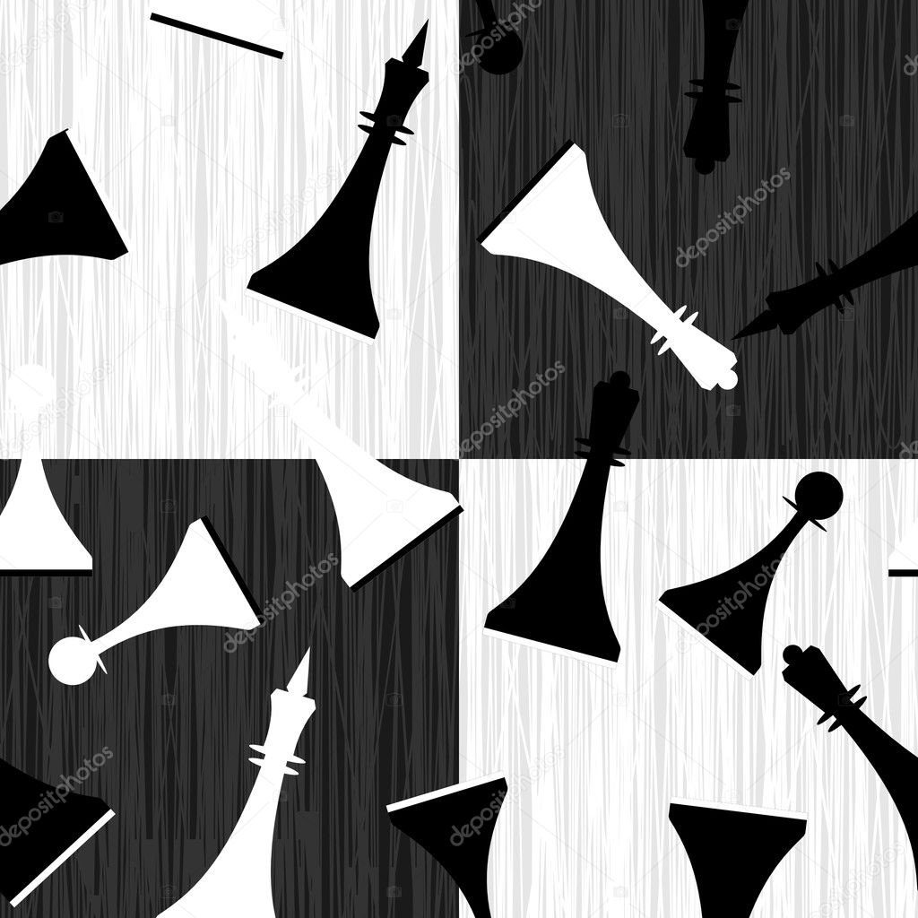 Seamless texture with chess Stock Vector Image by ©lapotnik #7297219