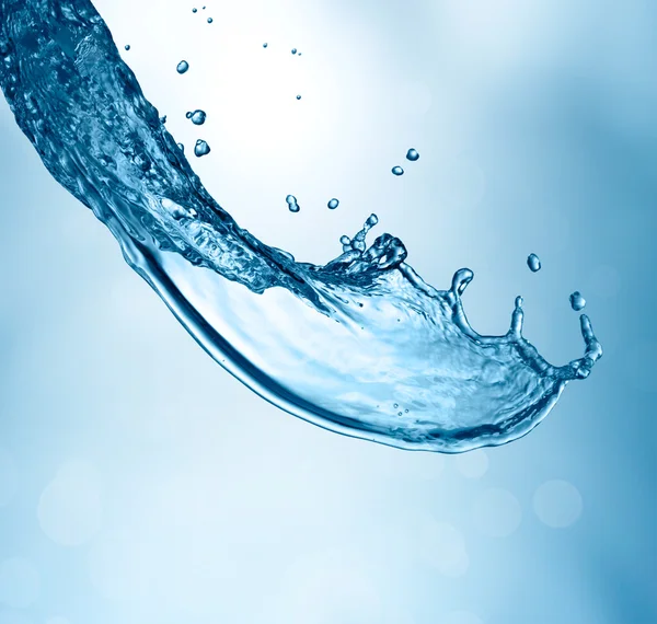 Blue water splash isolated on white background ⬇ Stock Photo, Image by ...
