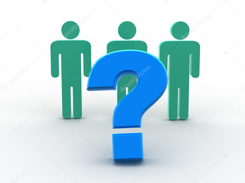 Man and question — Stock Photo © Tatiana53 #7820961