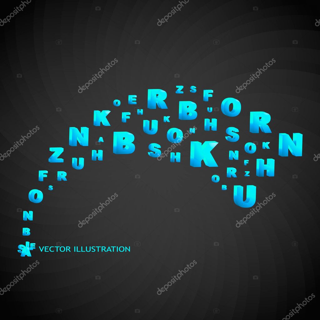 Fondo sin costuras con signos de letras. Conjunto de vectores . Vector ...