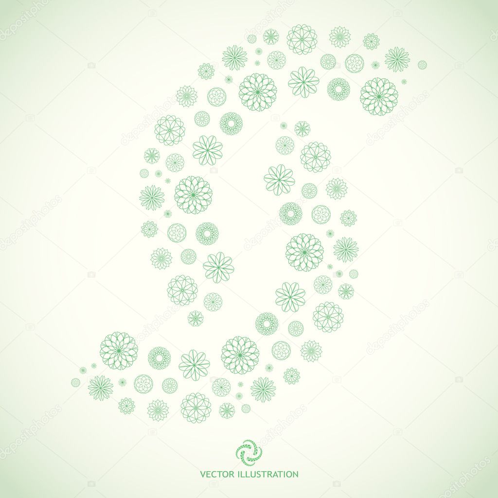 Green abstract vector background. Stock Vector by ©studiom1 7171614