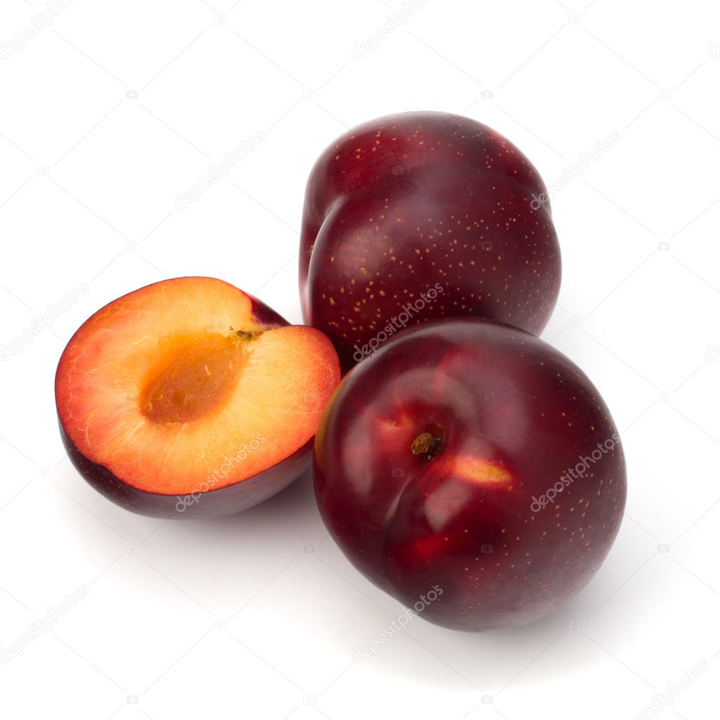 Red plum fruit Stock Photo by ©natika 7394565
