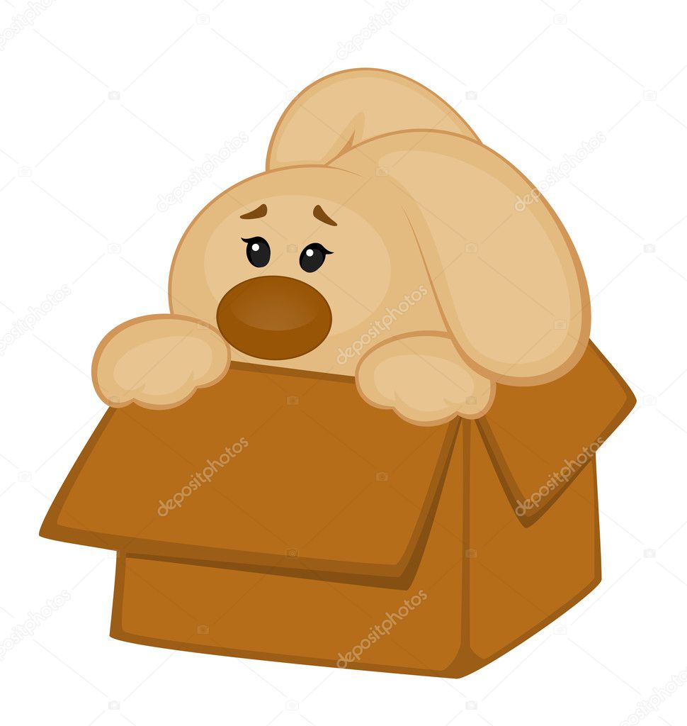 Vector cartoon little toy bunny in box Stock Vector Image by ©Forewer ...