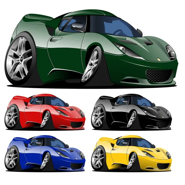 Vector modern cartoon car — Stock Vector © mechanik #4163684