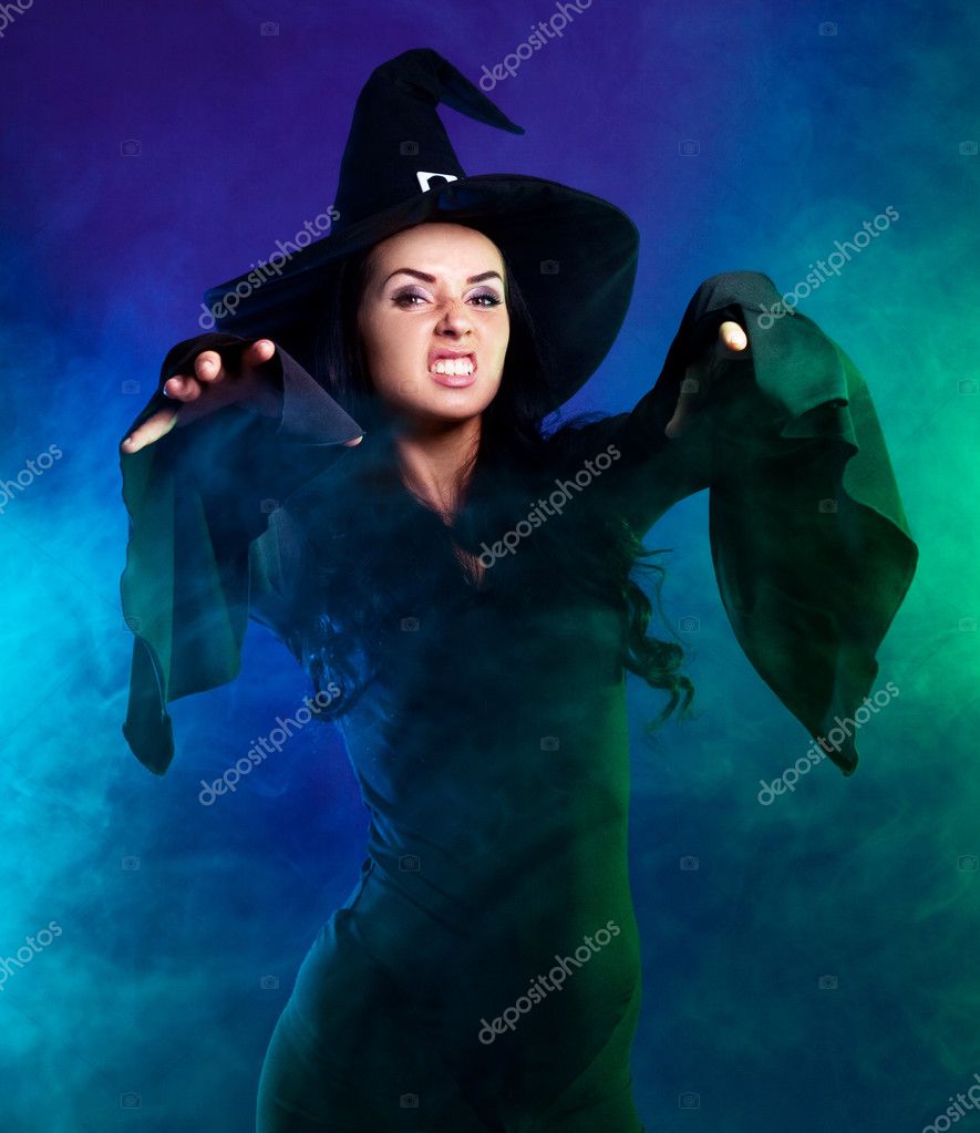 Angry witch — Stock Photo © Photolin #7203512