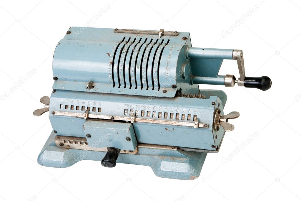 Retro mechanical adding machine — Stock Photo © AlexAvich #6754368