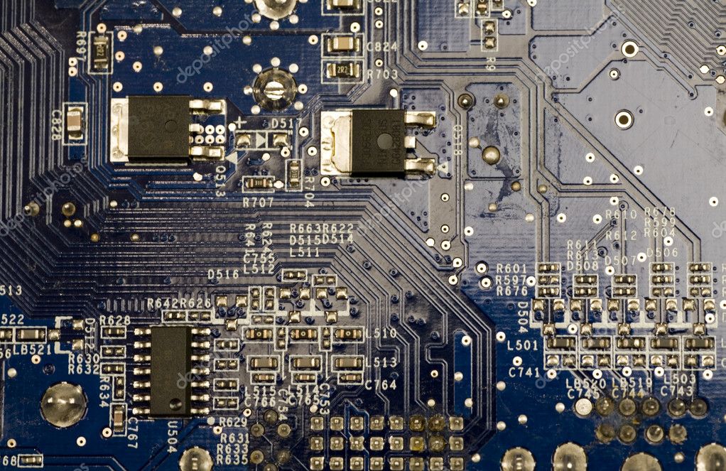 Microcircuit with chip Stock Photo by ©Serp77 6995228