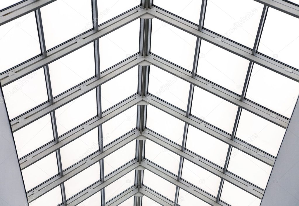 Glass roof with metal frames Stock Photo by ©Serp77 7656033