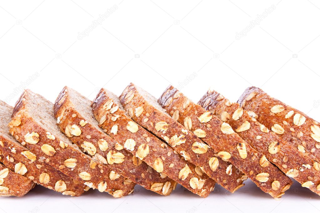 Slices of bran bread — Stock Photo © luckybusiness #7300831