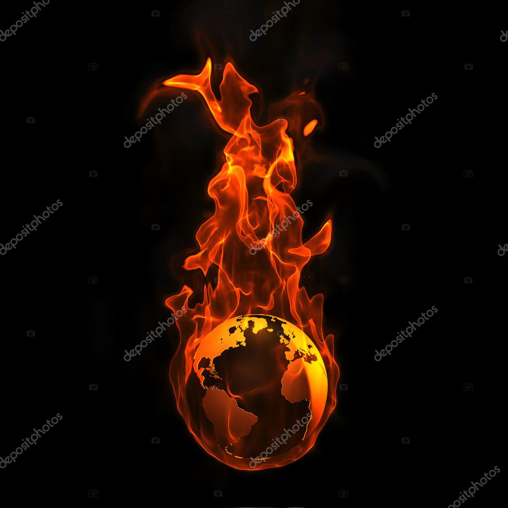 Earth on fire — Stock Photo © chrisroll #7603577