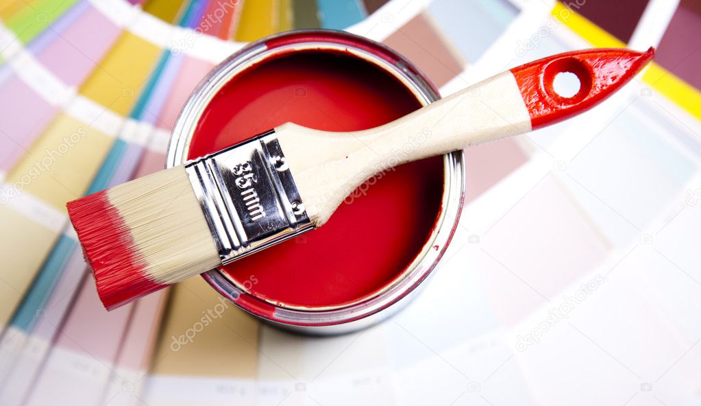 Brush and paint samples — Stock Photo © JanPietruszka #7405146