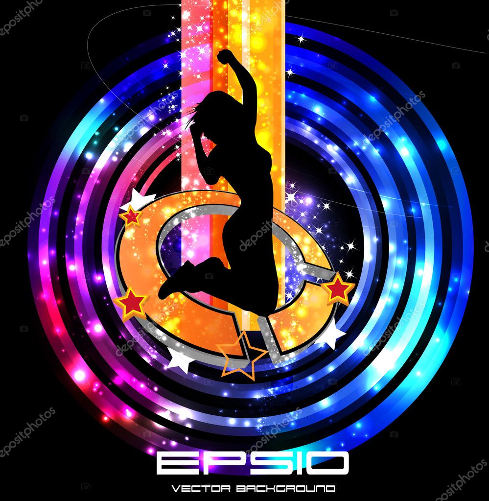 Vector illustration of musical background Stock Vector Image by ...