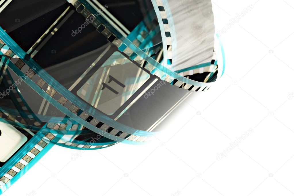 Blank celluloid cinema film — Stock Photo © zcetrt #7917880