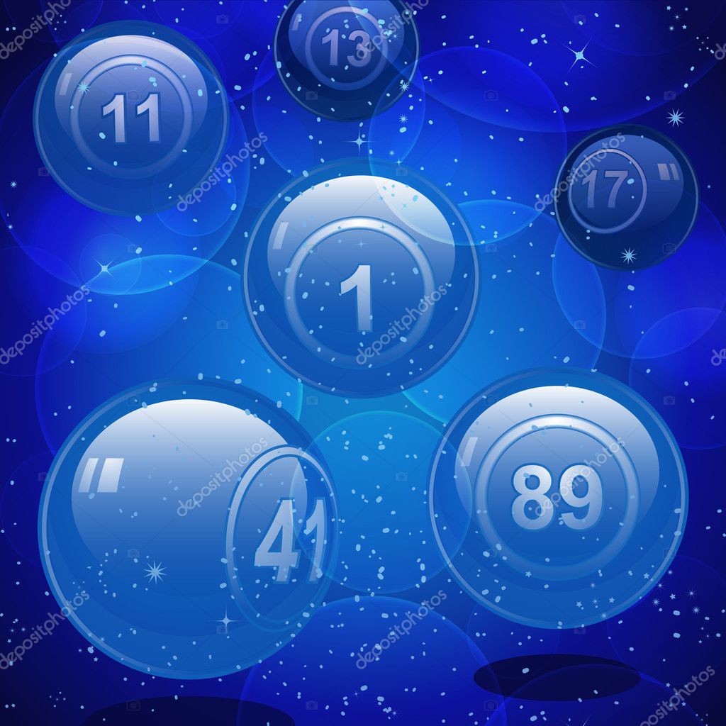 Glass bingo lottery balls Stock Vector Image by ©elaineitalia #7714719