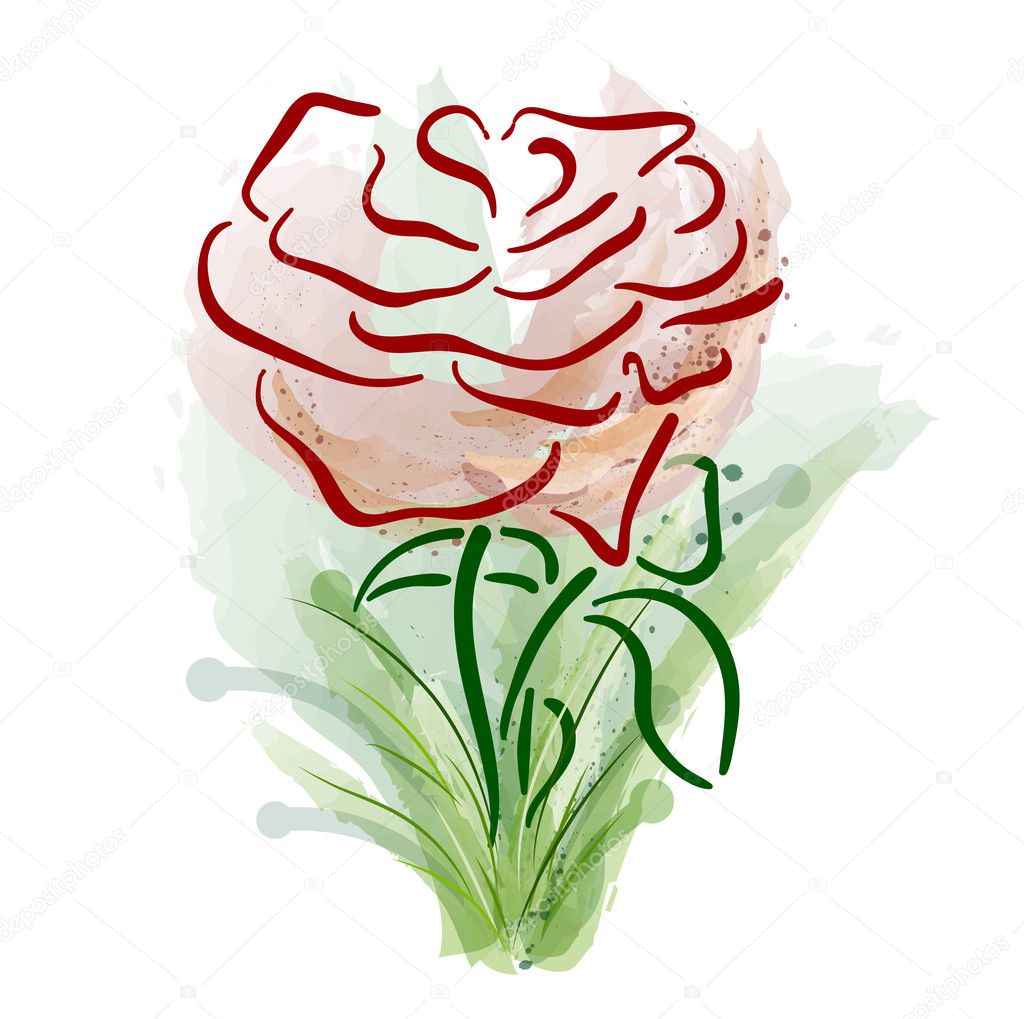 Rose Abstract Stock Vector Image by ©vlastas #6952209