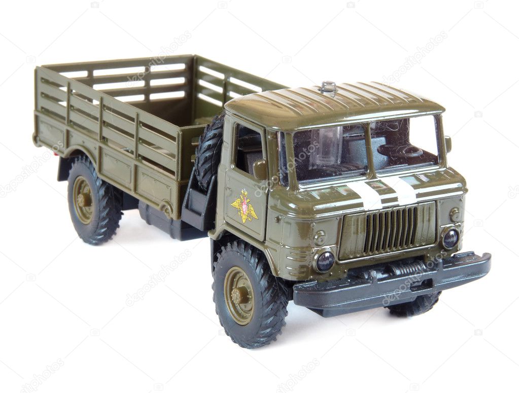 Collectible Model Russian GAZ-66, isolated on a white background Stock ...