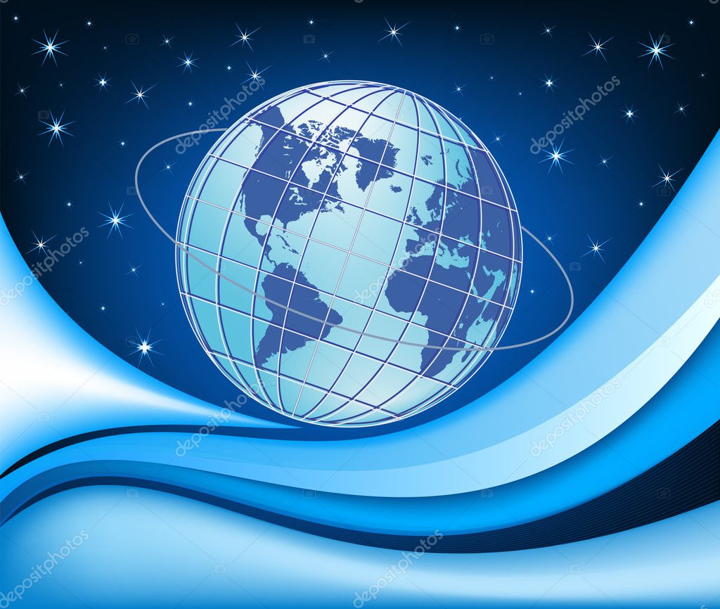 Globe background Stock Vector Image by ©vanias #6848737