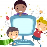 Computer Kids — Stock Photo © lenmdp #4010044