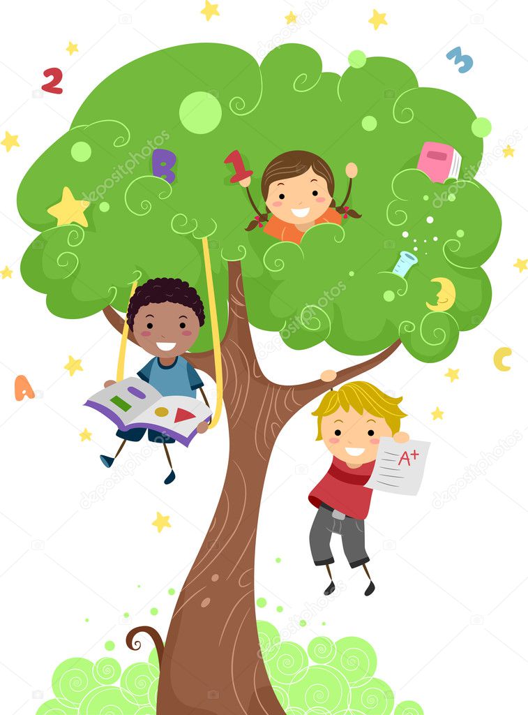 Kids Tree — Stock Photo © lenmdp #6856721