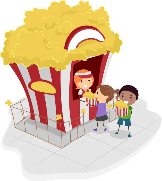 ᐈ Cartoon popcorn stock pictures, Royalty Free popcorn cartoon images ...