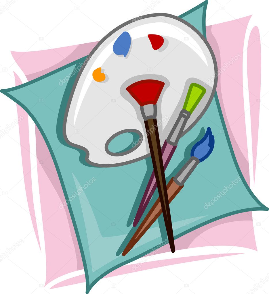 Artist Icon Stock Illustration by ©lenmdp #7475145