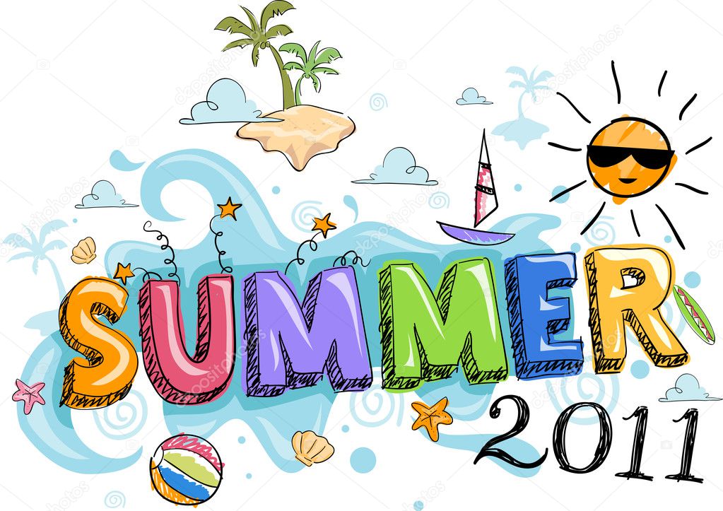 Summer Doodle Stock Illustration by ©lenmdp #7599644