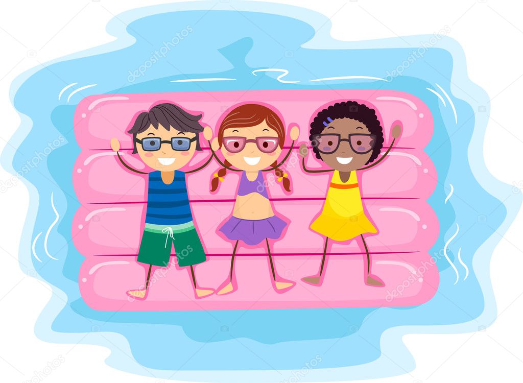 Inflatable Raft Stock Illustration by ©lenmdp #7599856