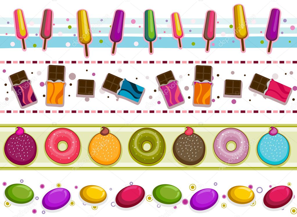 Sweets Borders Stock Photo by ©lenmdp 7602585