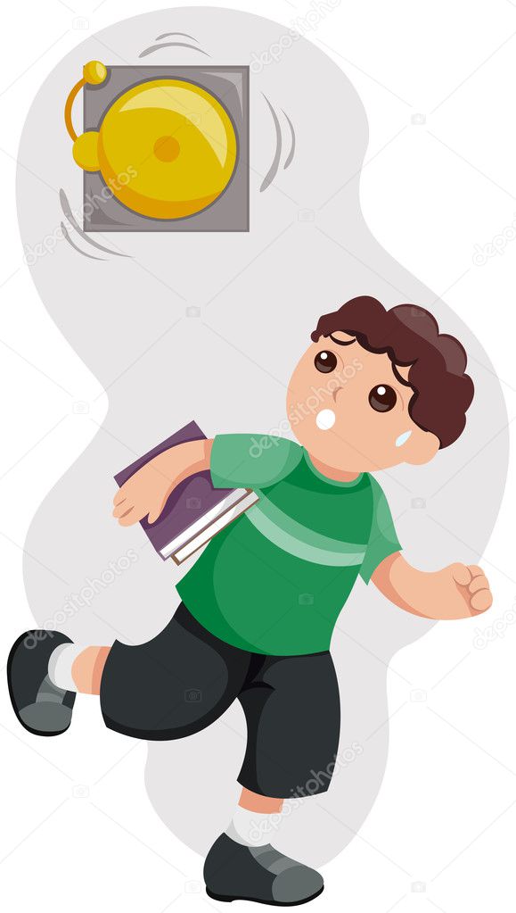 Late For School Cartoon