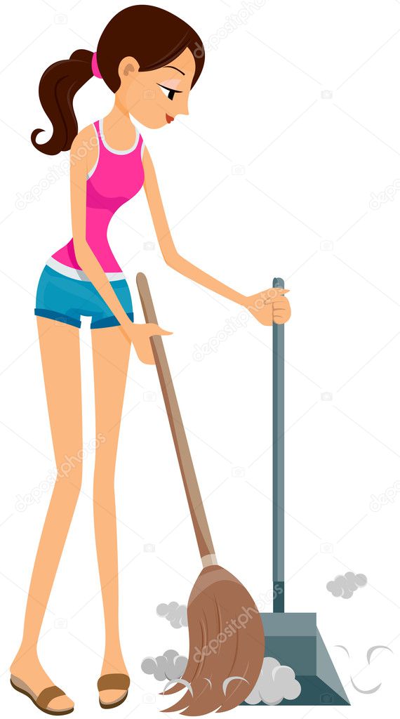 Sweeping Stock Illustration by ©lenmdp #7733646