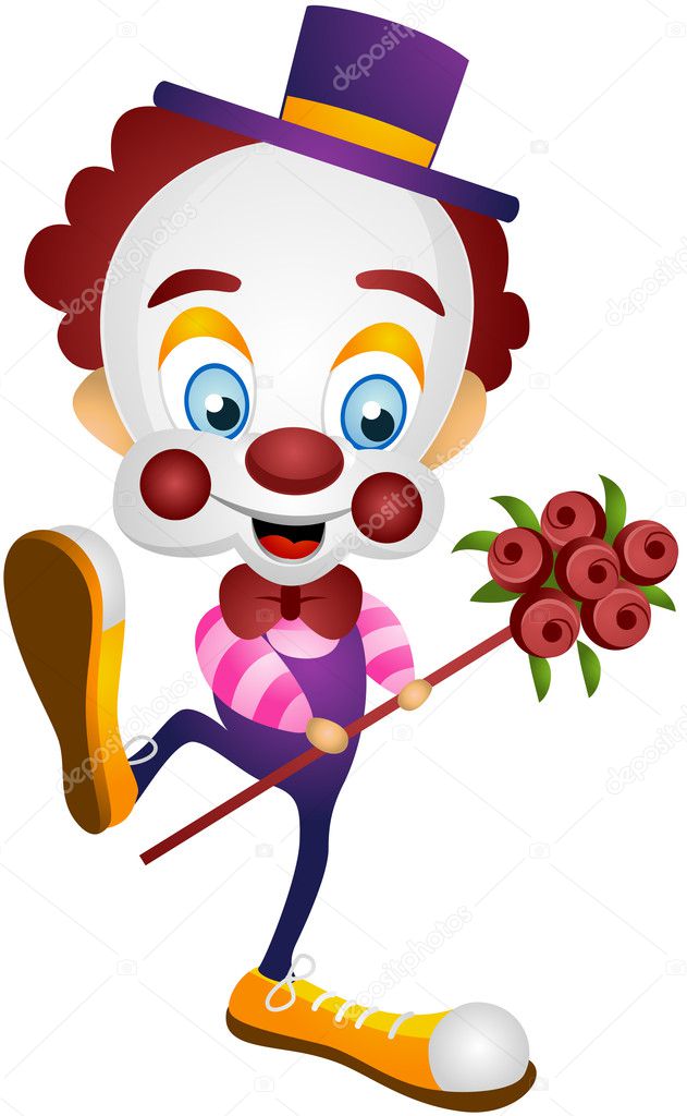 Cartoon Clown Stock Illustration by ©lenmdp #7733992