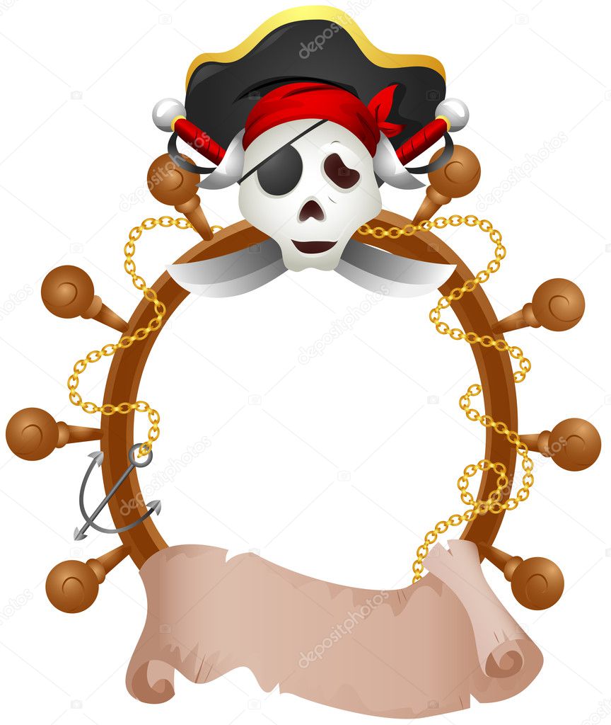 Pirate Frame Stock Photo by ©lenmdp 7734921
