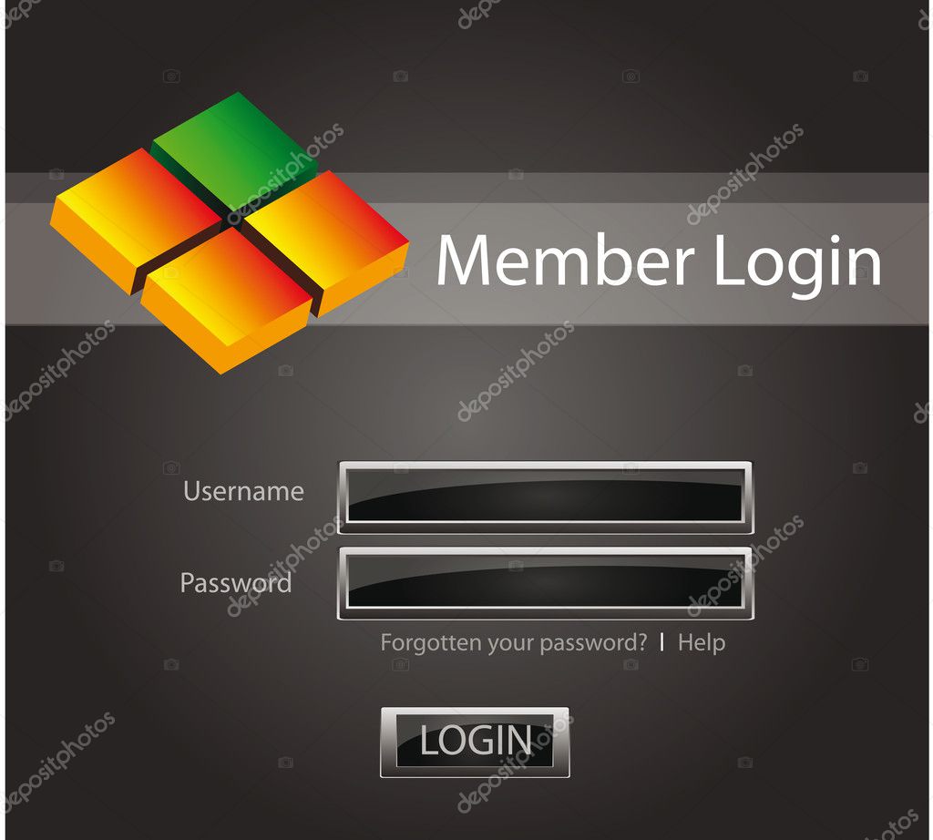 Login vector background Stock Vector Image by ©X-etra #7805525