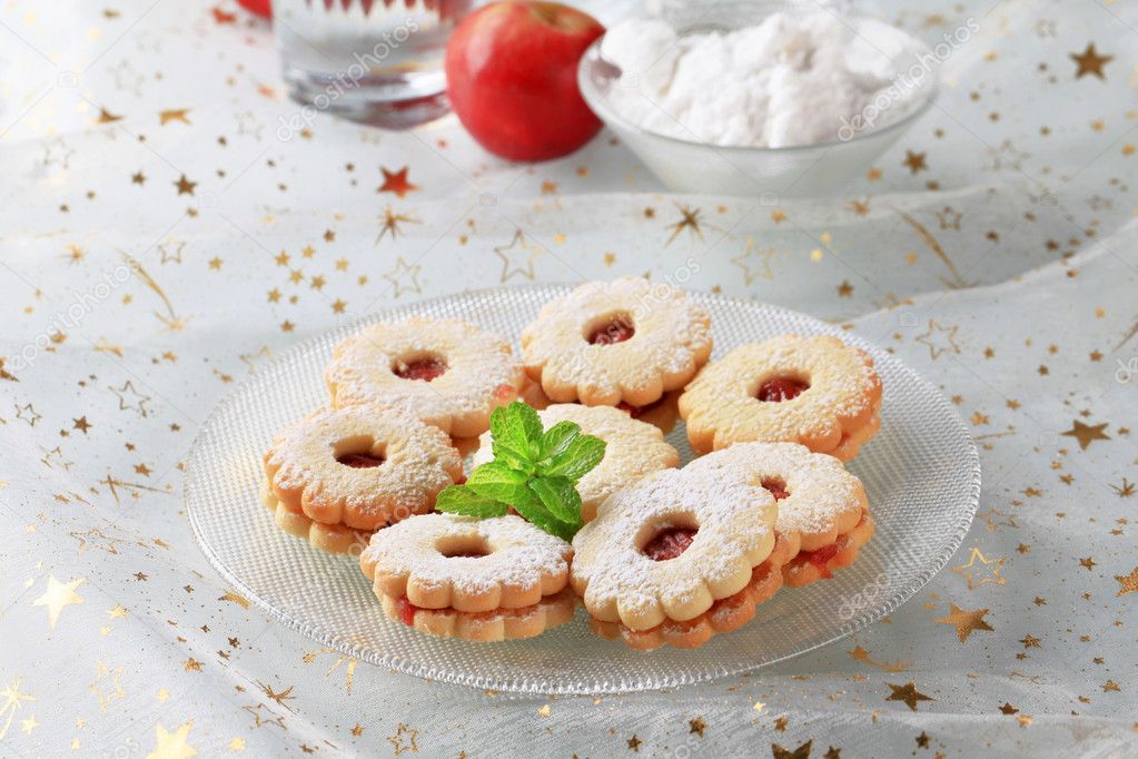 Jam shortbread cookies Stock Photo by ©ajafoto 7688286