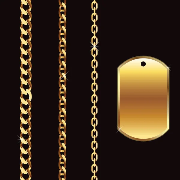 Gold chain vector Vector Art Stock Images | Depositphotos