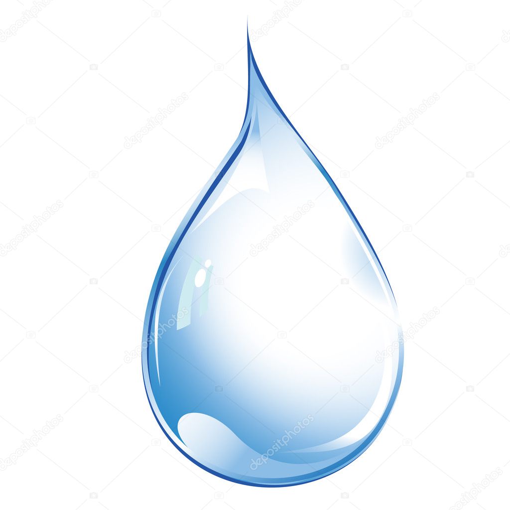 Crystal Water Drop — Stock Vector © deskcube #7952244